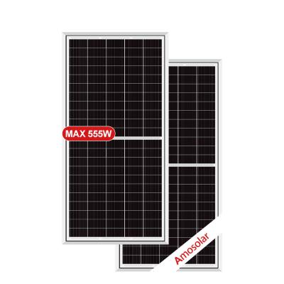 China HJT 110cell 535w 540w 545w 550w 555w Solar Panel for Home Electricity Amosolar Good for sale