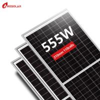 China HJT 110cell 535w 540w 545w 550w 555w Solar Panel for Home Electricity Amosolar Good for sale