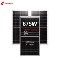 China Amosolar Half Cut Mono 645w 650w 655w 660w 665w 670w 675w Solar Panel for Rooftop for sale