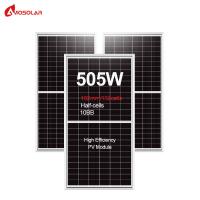China Amosolar Mono Half 182mm 480W 485W 490W 495W 500W 505W A Grade 132 Cells Solar Panel Module for sale