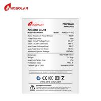 China Amosolar A Grade 48V 450w 460w Monocrystalline Solar Panel for OEM Orders HJT Cells for sale