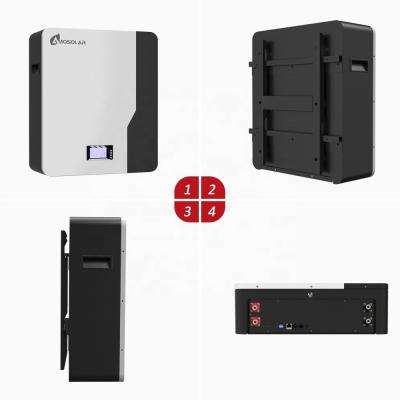 China Wall-Mounted Lithium Battery 48V 51.2V 100Ah 200Ah LiFePO4 for Electric Vehicles Safe for sale
