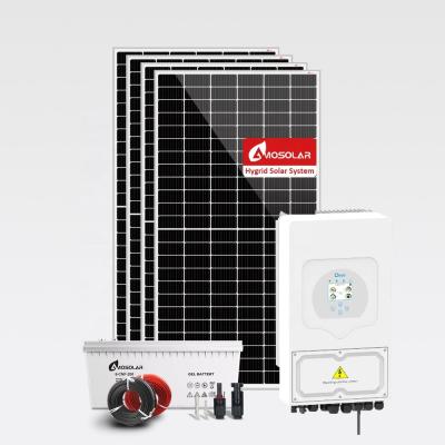 China Amosolar 5kw 6kw 8kw 10kw Storage Solar Power Energy System with 24 Hours Work Time for sale