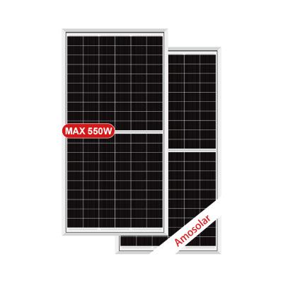 China 540W-570W Amosolar Half Cell Monocrystalline Solar Panel for Photovoltaic Applications for sale