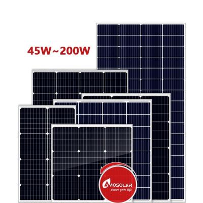 China Directly Supplies Amosolar Mini Solar Panel 55w 100w 200w with PERC Technology for sale