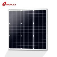 China Small Size 20W 30W 40W 50W 55W 60W Monocrystalline Solar Panel with IP67 Junction Box for sale
