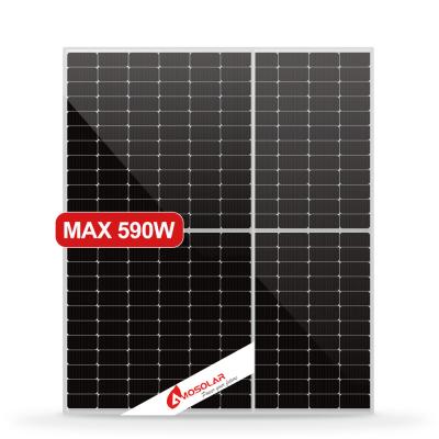 China Solar Power System 570W 580W 590W N type Solar Panels 144 Cell 182mm Half Cut Amosolar for sale