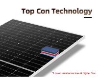 China Half Cell Mono 550w 575W 580W 590W N Type Solar Panels for Roof and IP68 Junction Box for sale