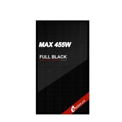 China Amosolar 410w 420w 430w 550W All Black N Type Solar Panel with Panel Efficiency 21% for sale