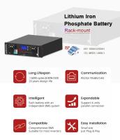 China 48V/51.2V LFP Lithium Battery Rack Mounted for Home Photovoltaic Energy Storage System for sale