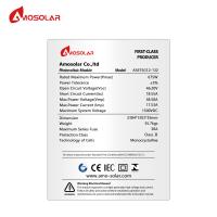 China Black Friday PERC PV Module Amosolar 1000 Watts 660W 670W 650w 675W 700w Solar Panels for sale