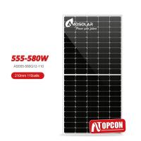 China 210mm N-type Mono-crystalline Solar Panels 560W 570W 580W for Solar Power System for sale