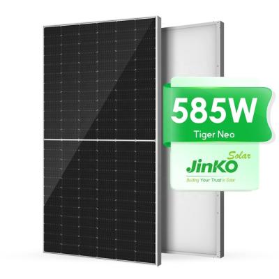 China Jinko Solar Panel 580w 550w Bifacial Double Glass Solar Power Panels and Performance for sale