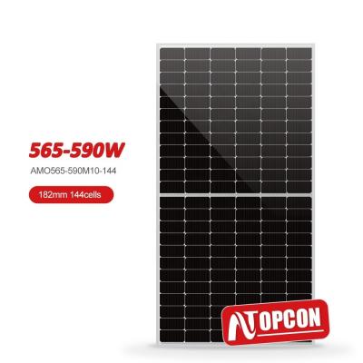 China Amosolar Half Cut 182mm Cell 565w 570w 575w 580w 585w 590w PV Panel for Solar System for sale