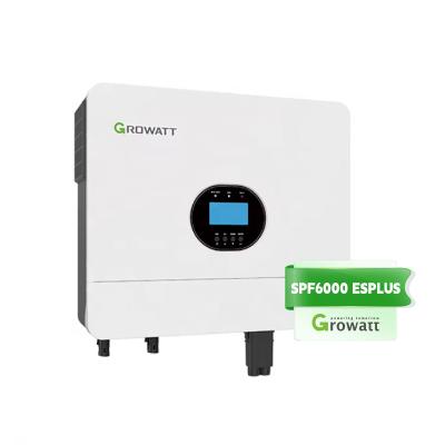 China 48V Input Voltage 6KW Pure Sine Wave Off Grid Solar Inverter Growatt MPPT SPF 6000 ES Plus for sale