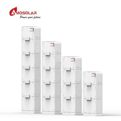 China High Voltage Batteries Amosolar Home Solar Power Hybrid Systems 400V Lithium Ion Battery for sale