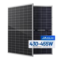 China Mono Solar Cell Bifacial Dual Glass Solar Module 430W 440W 450W 455W JA Solar Panel for sale
