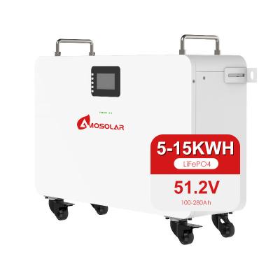 China Amosolar 48V100AH 5Kwh Mobile Power Lithium Ion Battery Perfect for Home Solar System for sale