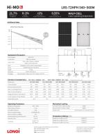 China Longi Himo 5 Explorer LR5 72HGD 585W 590W 600W Bifacial Solar Panels for Standards for sale