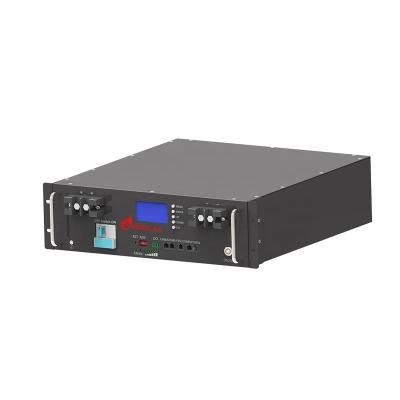China Rack Mounted Amosolar Lifepo4 Solar Storage Battery 24v 100ah 48v 200ah for SUBMARINES for sale