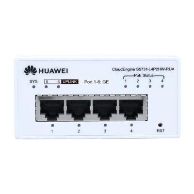 China Huawei CloudEngine Switch S5731-L4P2HW-RUA with 4*10/100/1000BASE-T ports 2*GE hybrid optical-electrical SFP ports and PoE++ for sale