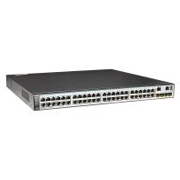 China Huawei Switch S5720-52X-PWR-SI-DC with 48 Ethernet 10/100/1000 PoE+ Ports 4 10 Gig SFP+ Ports and 650W DC Power for sale
