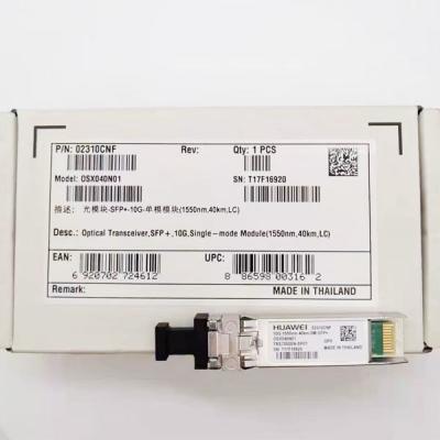 China 1550nm 40km Huawei SFP+ 10GBASE-ER 02310cnf OSX040N01 DOM Duplex LC SMF Optical Transceiver Module for sale