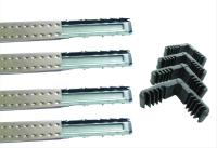 China China manufacturer insulating glass Aluminum spacer Steel straight corners connectors angles for sale