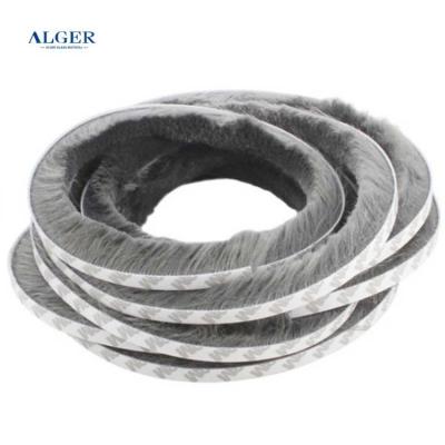 China ABM Various Types Aluminum Sliding Window Weather Strip Wool Pile Seal Strip for Glass Door for sale