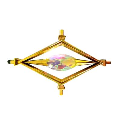 China ABM Gorgeous gold Georgian bar connector for sale
