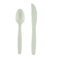 China Disposable biodegradable cornstarch flatware cutlery for sustainable and green dining for sale