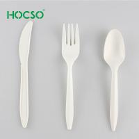 China Disposable biodegradable cornstarch flatware cutlery for sustainable and green dining for sale