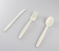 China Disposable biodegradable cornstarch flatware cutlery for sustainable and green dining for sale