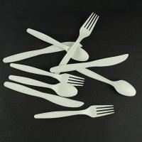 China Disposable biodegradable cornstarch flatware cutlery for sustainable and green dining for sale