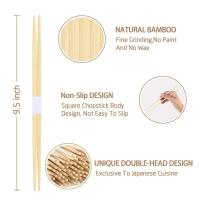 China Eco-friendly Natural Healthy Custom Printed Bamboo Chopsticks for Sushi Restaurant TWINS for sale