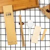 China Customize Logo Wooden Cutlery Set Ideal for Commercial Buyers and Catering Services for sale
