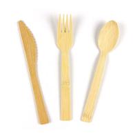 China Customize Logo Wooden Cutlery Set Ideal for Commercial Buyers and Catering Services for sale