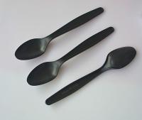 China Rice white PLA biodegradable cutlery Disposable spoon fork and knife with Trade Assurance for sale