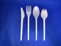 China Fast Food and Takeaway Services Cpla Cutlery Set with Customized Logo 100% Compostable for sale