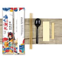 China Convenient Disposable Korean Flatware Set Spoon Chopsticks and Fork with Custom Logo for sale