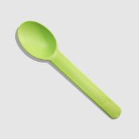 China Small Dessert Spoons Made of Biodegradable Cornstarch with Customized Logo and Color for sale
