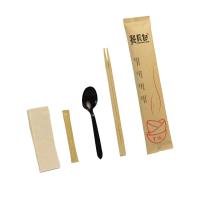 China Production Spoon and Chopstick Set Customize Logo Disposable Korean Tableware Utensil for sale
