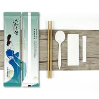 China Production Spoon and Chopstick Set Customize Logo Disposable Korean Tableware Utensil for sale