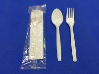 China Compostable Cornstarch Cutlery Set for Sustainable Potluck Dinners and Catered Events for sale