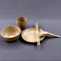 China Occasion Selection Support Brown Rice Husk Bowl Cup Cutlery for Eco-Conscious Buyers for sale