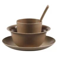 China Occasion Selection Support Brown Rice Husk Bowl Cup Cutlery for Eco-Conscious Buyers for sale