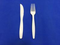China Compostable Cornstarch Cutlery Set for Sustainable Potluck Dinners and Catered Events for sale