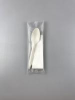 China Plastic Cutlery Spoon Biodegradable and Disposable Packed in OPP Bag for Convenience for sale