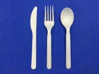 China Fast Food and Takeaway Services Cpla Cutlery Set with Customized Logo 100% Compostable for sale