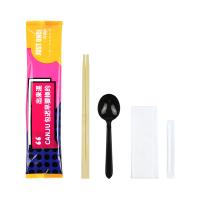China Packing Material Plastic Film Disposable Cutlery Set Combo for Outdoor Tableware for sale